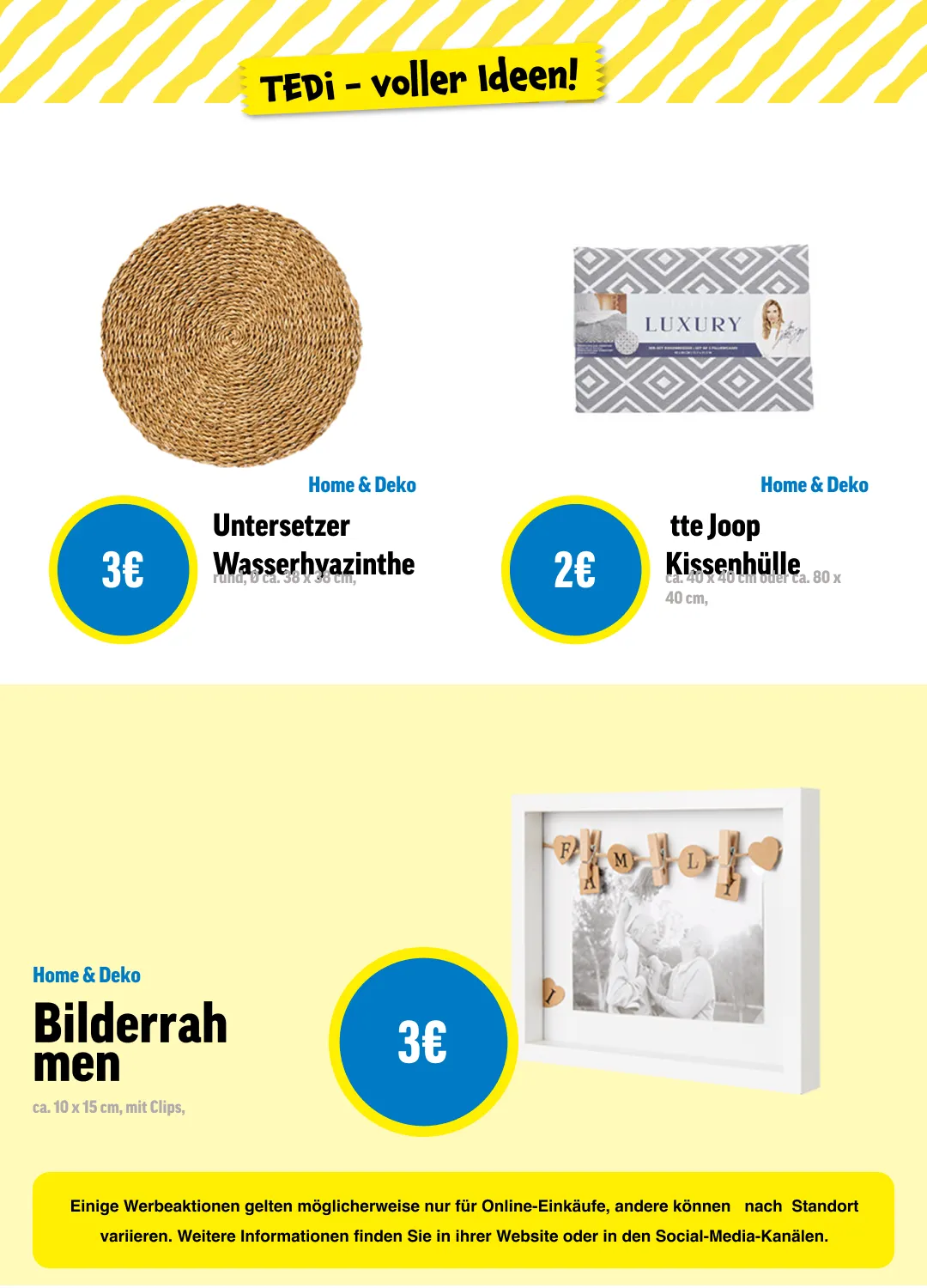 Wöchentliche Angebote bei TEDi – Top Deals & Rabattaktionen