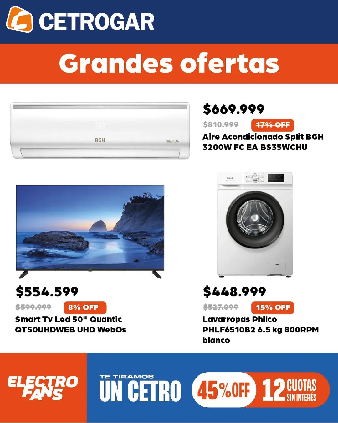 Ahorra con los flyers semanales de Cetrogar: ofertas, descuentos y ...