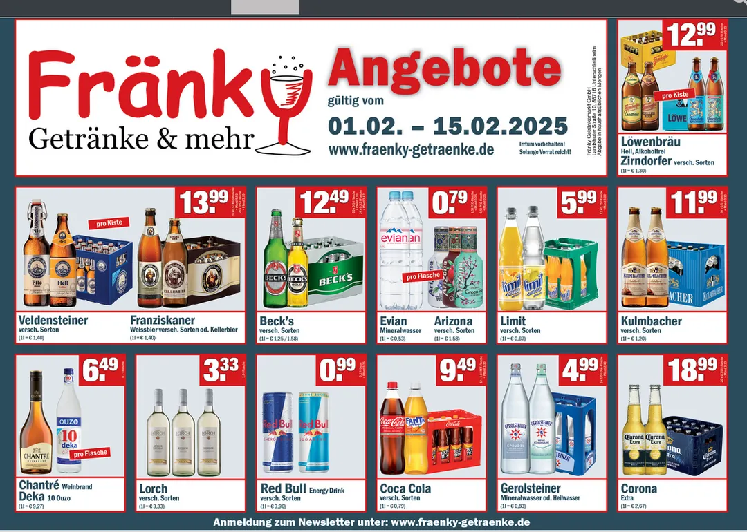 Wöchentliche Angebote bei Fränky Getränke – Top Deals & Rabatte sichern