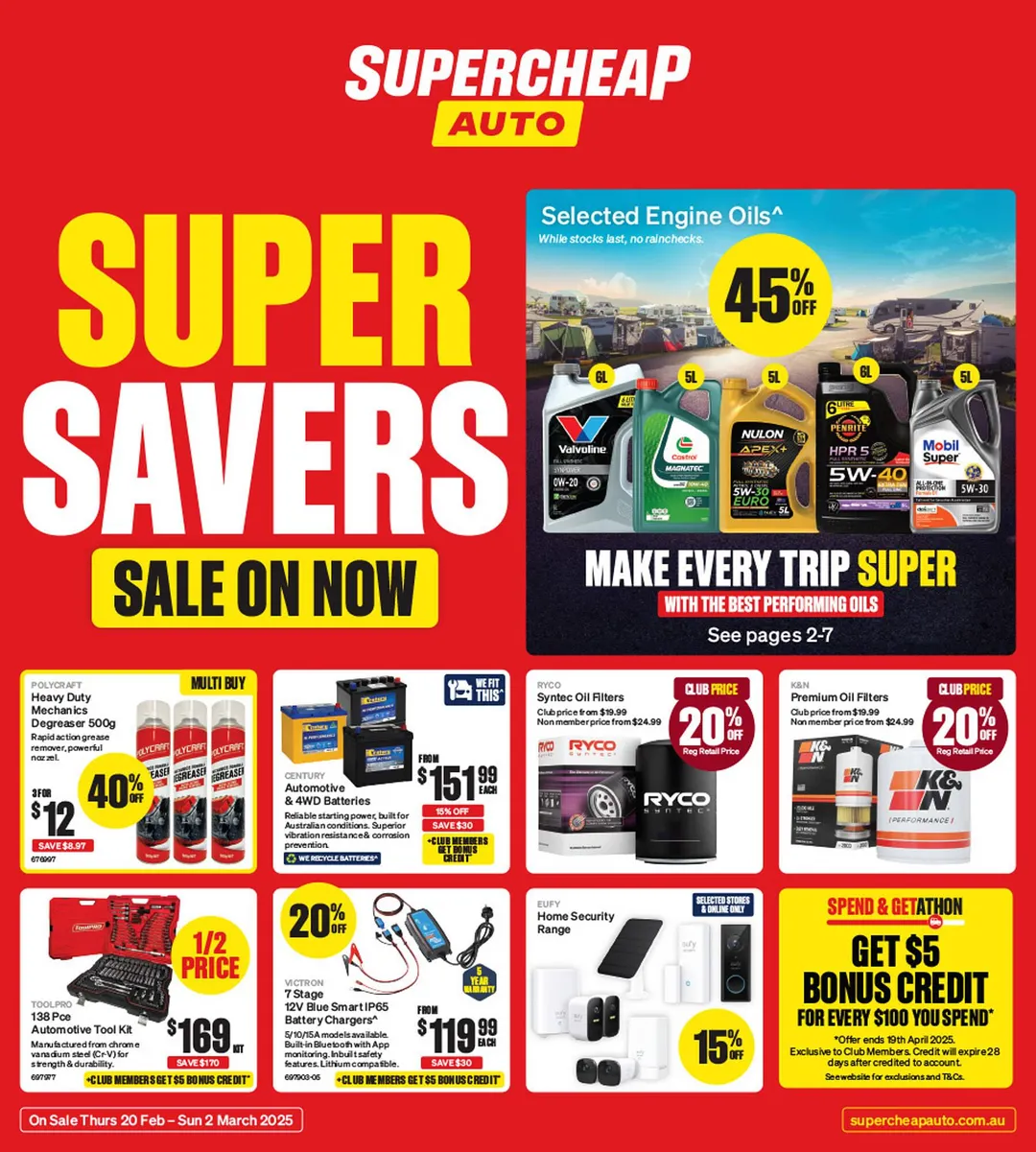 Supercheap Auto Weekly Flyers & Deals | Save on Car Accessories, Tools ...