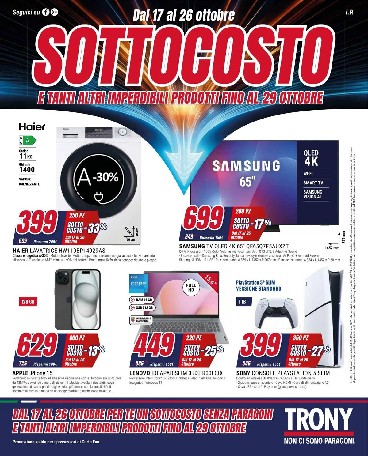Trony Black Friday 2025 volantino