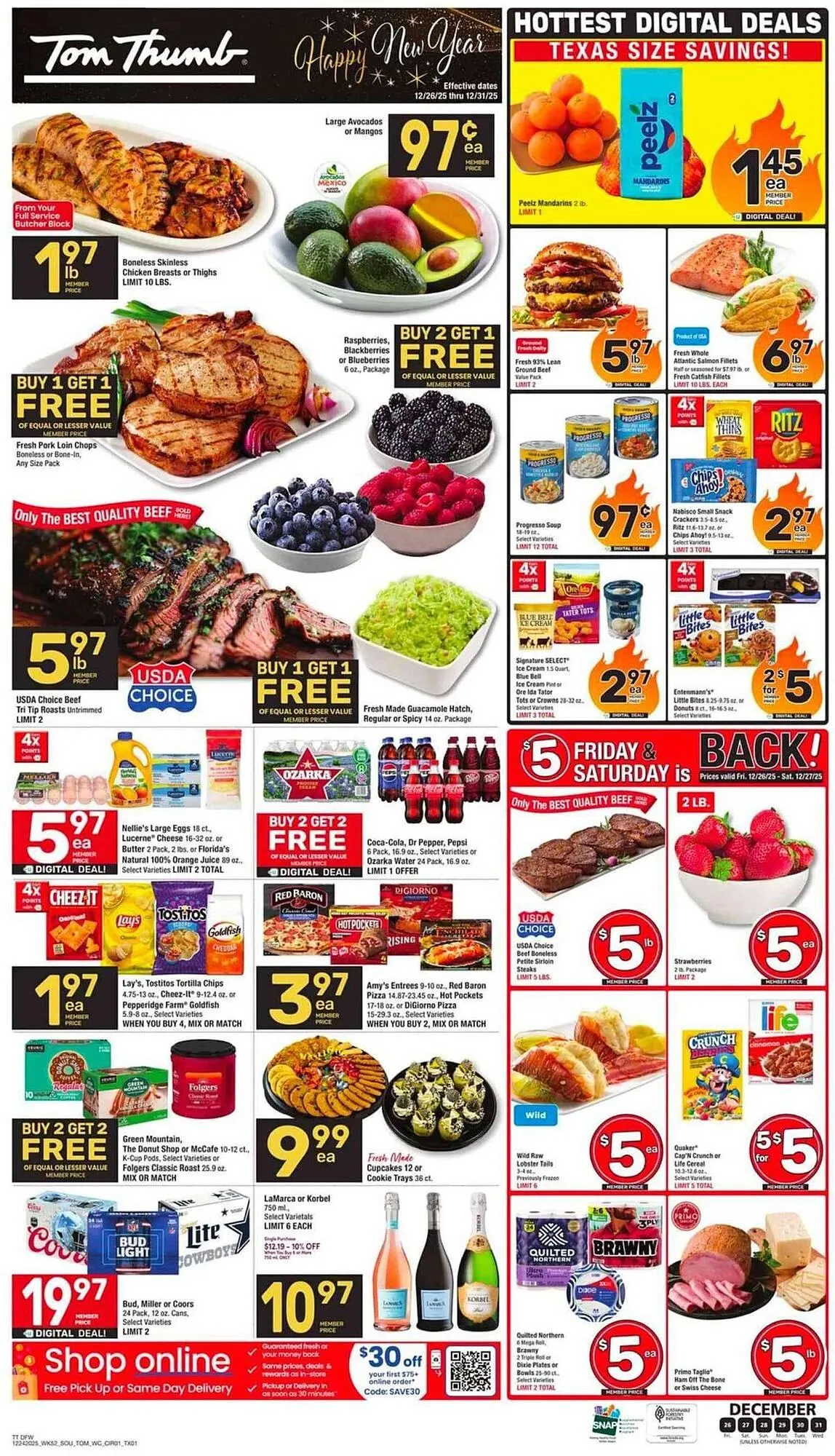 Ring in the New Year with Tom Thumb: Unbeatable Deals from 12/26 – 12/31!