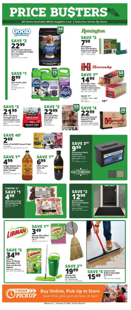 Rural King Price Busters: January 1 - January 14