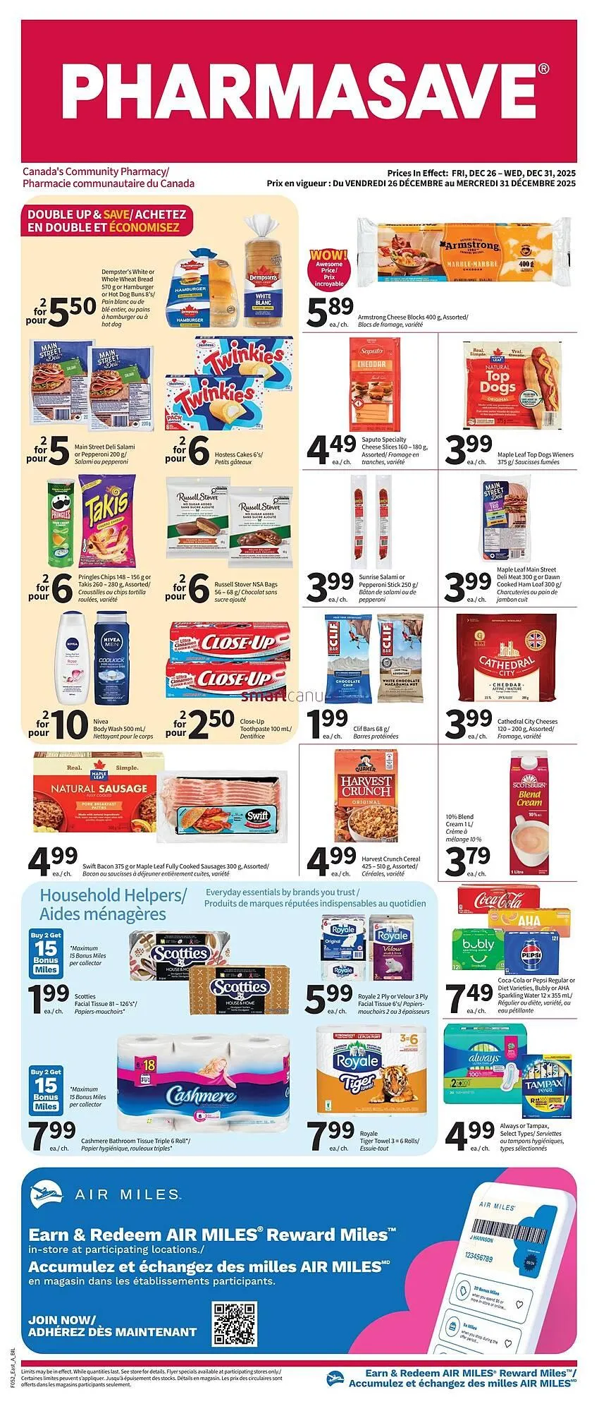Pharmasave flyer valid until December 31, 2025