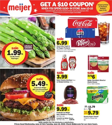 Current Meijer leaflet valid from Wednesday 06/10/2026 to Tuesday 06/16 ...