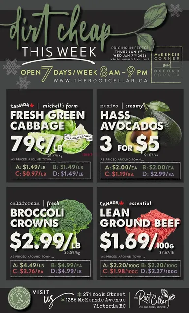 The Root Cellar's Fresh Start Sale: Ring in the New Year with Savings!