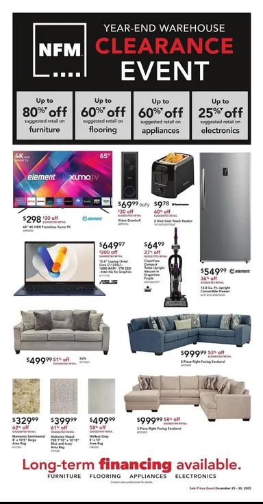 Nebraska Furniture Mart's Year-End Warehouse Clearance Event: Score Big ...