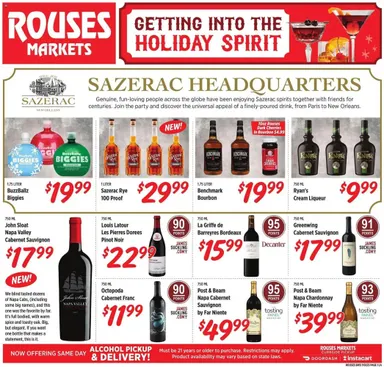 Rouses weekly ad valid until December 3, 2025