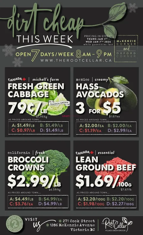 The Root Cellar's Fresh Start Sale: Ring in the New Year with Savings!