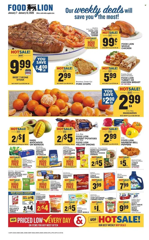Food Lion weekly ad valid until January 13, 2026