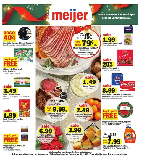 Meijer Holiday Savings Event: December 17-24