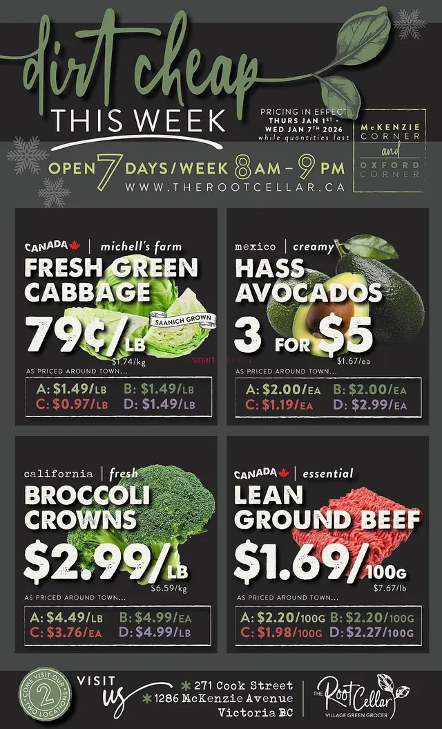 The Root Cellar's Fresh Start Sale: Ring in the New Year with Savings!