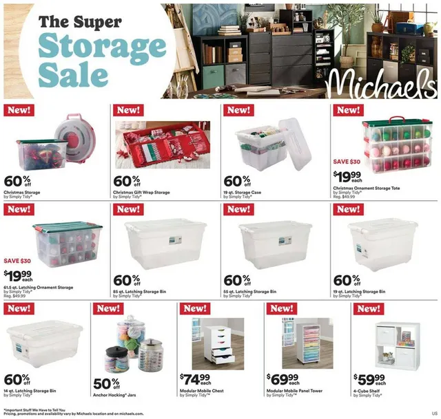 Weekly Deals at Michaels: Top Discounts on Organization and Storage ...