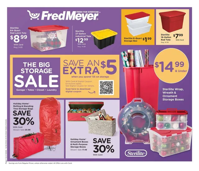 Fred Meyer weekly ad valid until January 1, 2026