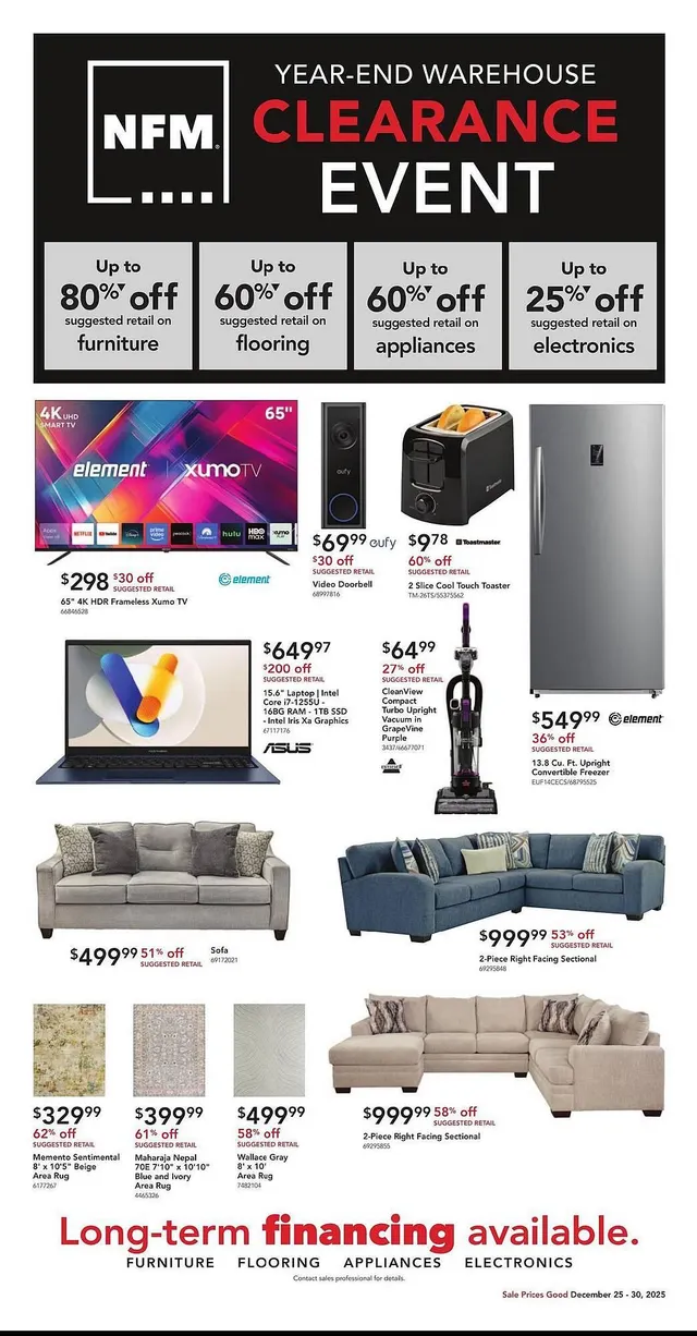 Nebraska Furniture Mart's Year-End Warehouse Clearance Event: Score Big ...