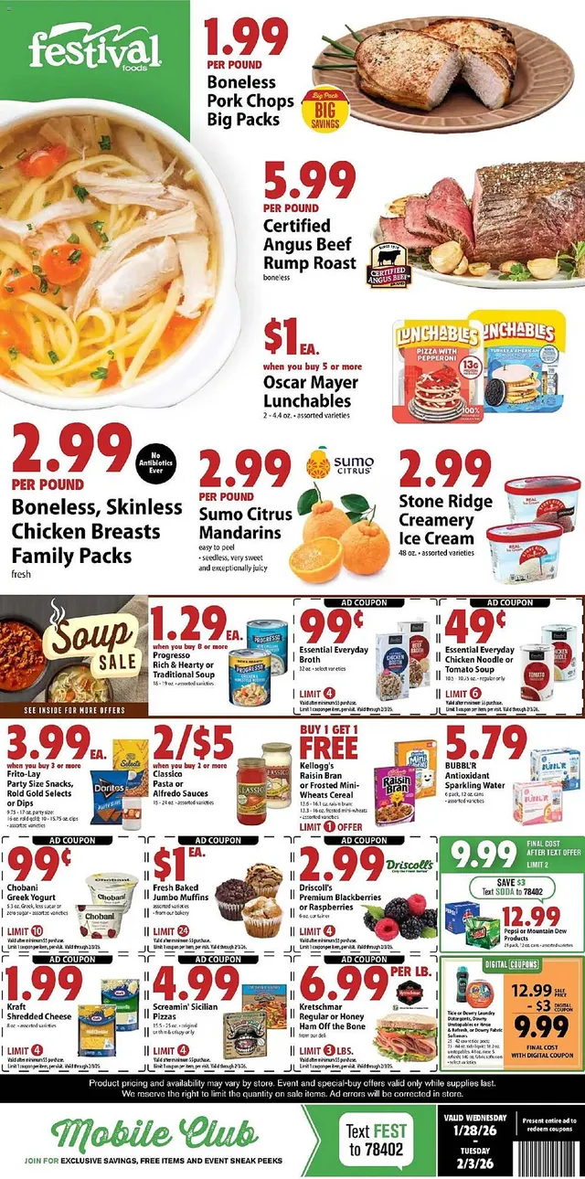 Weekly Grocery Specials at Festival Foods: Stock Up and Save