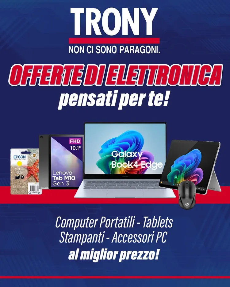 Trony Volantino 2025. Scopri le Offerte