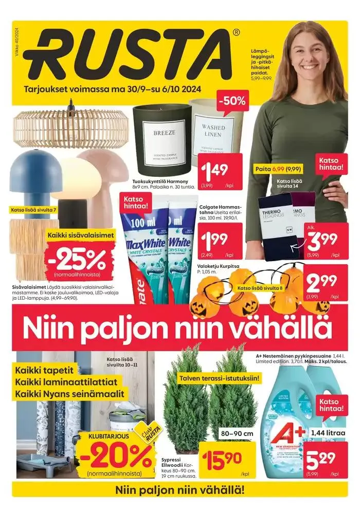 Rusta viikoittaiset tarjoukset – Löydä parhaat säästöt ja diilit kaupasta