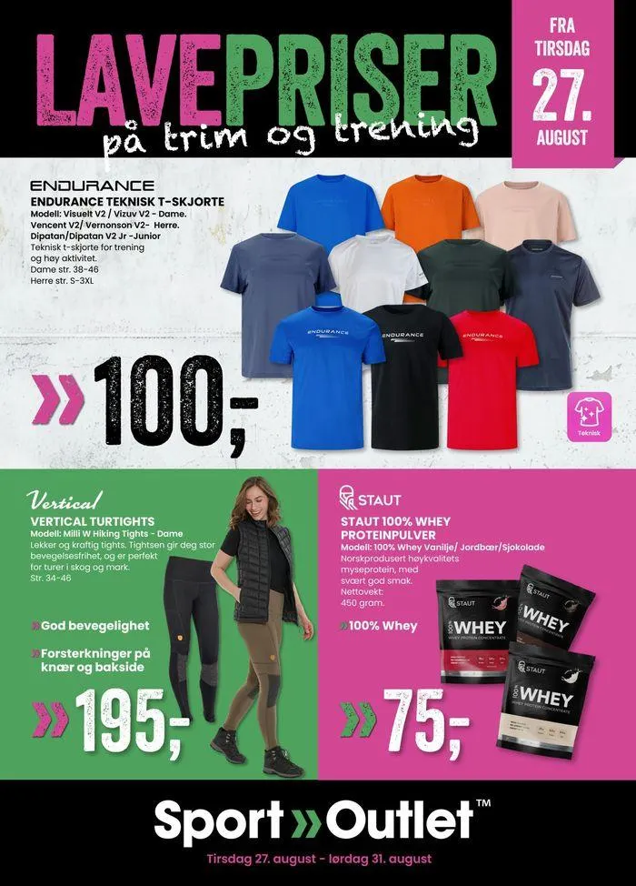 Ukentlige tilbud hos Sport Outlet – Spar på sportsklær, treningstøy og ...